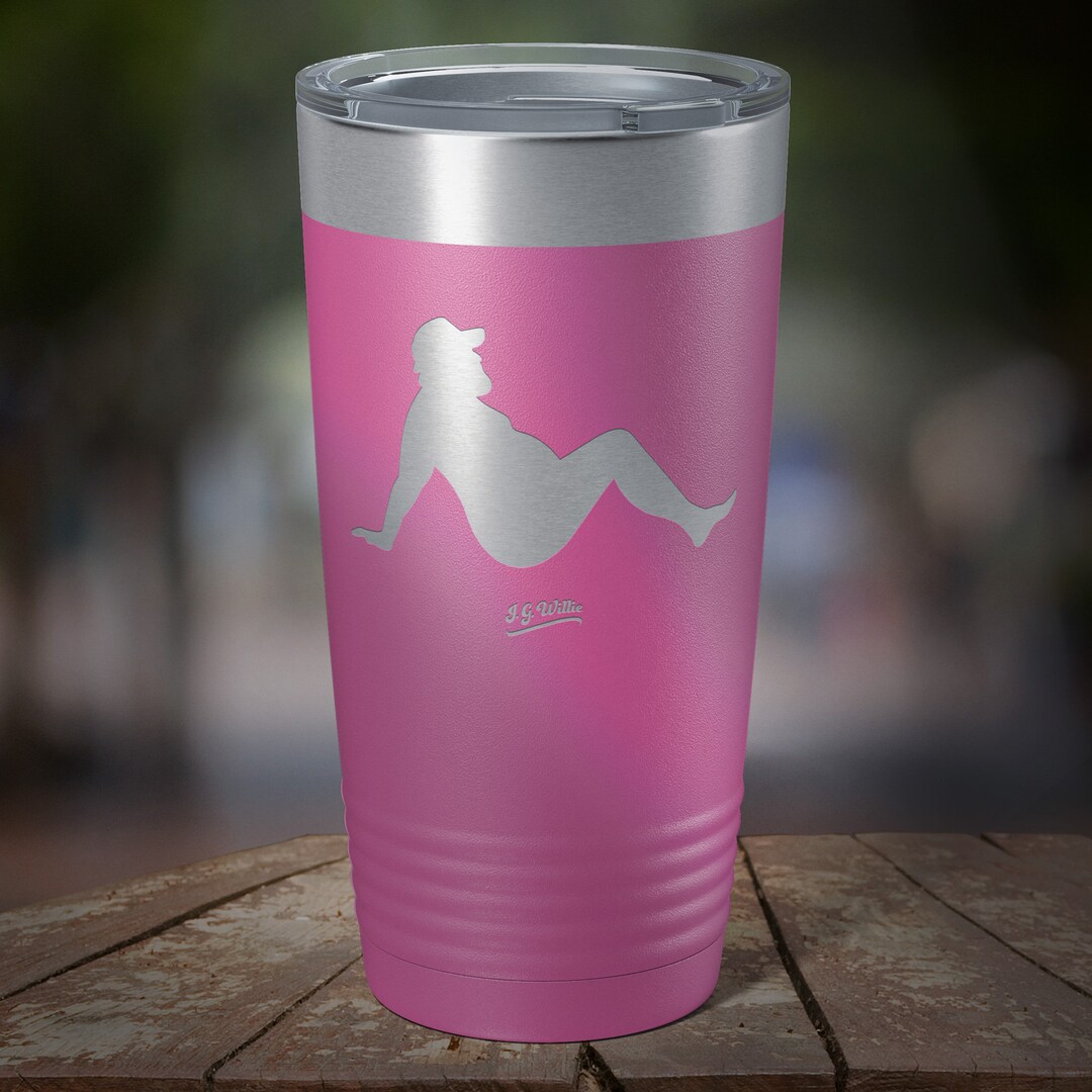 Mudflap Guy 2 - Laser Etched Insulated Stainless Steel Tumbler - 12 ...