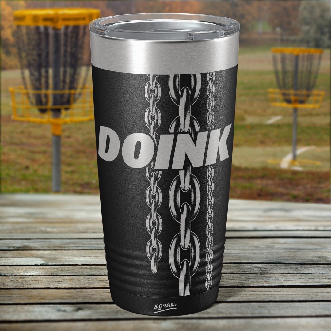 DOINK - DISC GOLF - Laser Etched 20 Ounce Insulated Stainless Steel ...