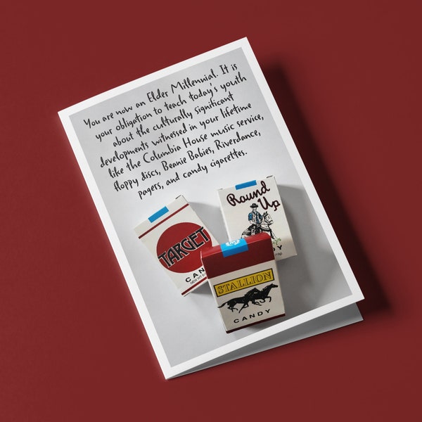 Funny Millennial Birthday Card - Etsy