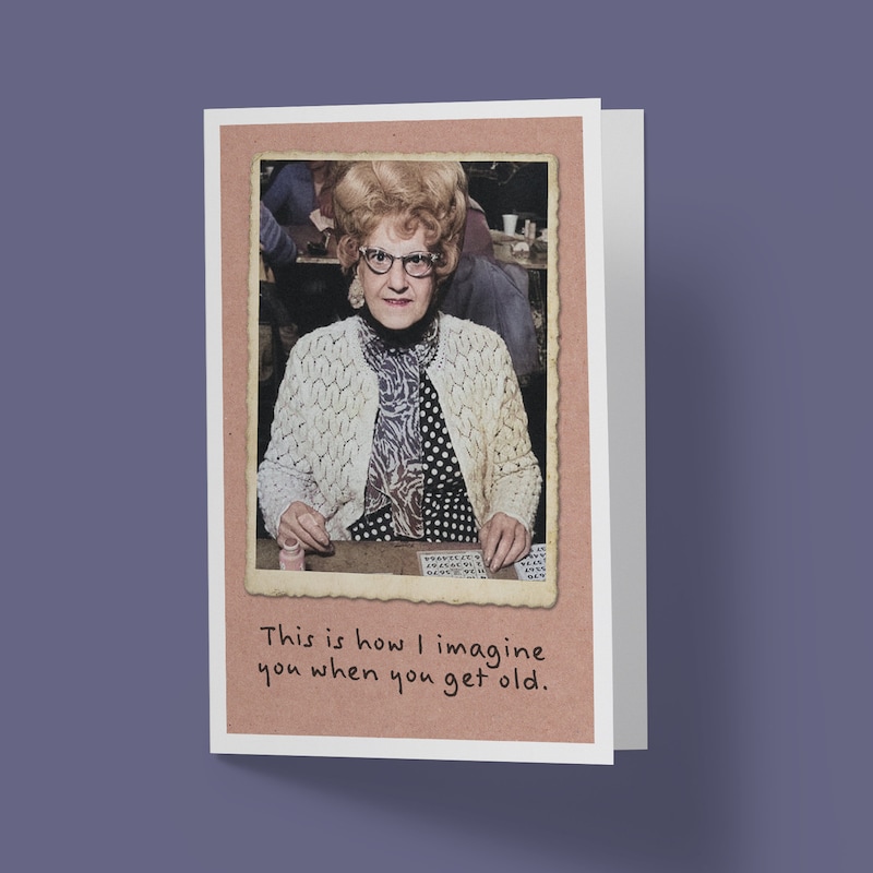 Funny Old Lady Greeting Cards - Etsy