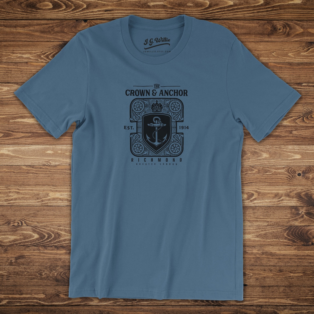 The Crown and Anchor - Premium Cotton Tee - Etsy