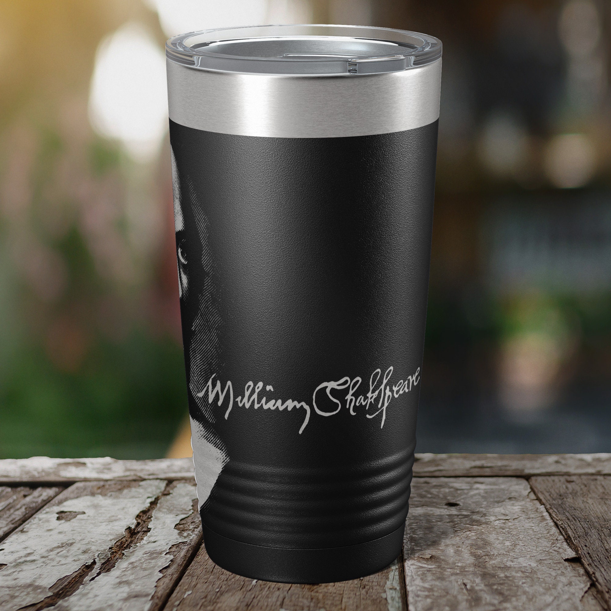 William Shakespeare Wrap Design Laser Etched Insulated - Etsy