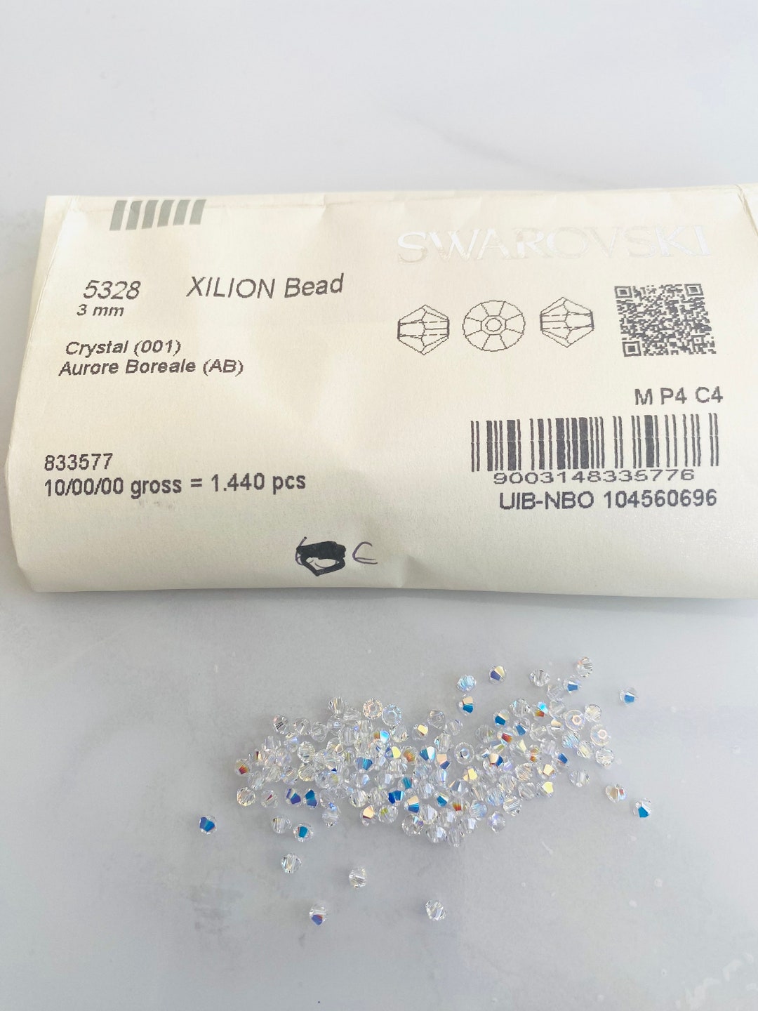 50pcs Swarovski® 3mm AB Crystal Bicone Beads 5328 Irridescent - Etsy UK