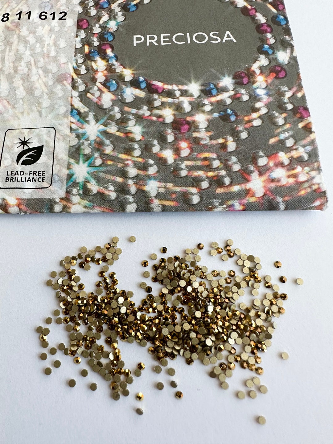 30pcs Preciosa® Ss31.5mm GOLD AURUM Crystal Lead Free Tooth - Etsy