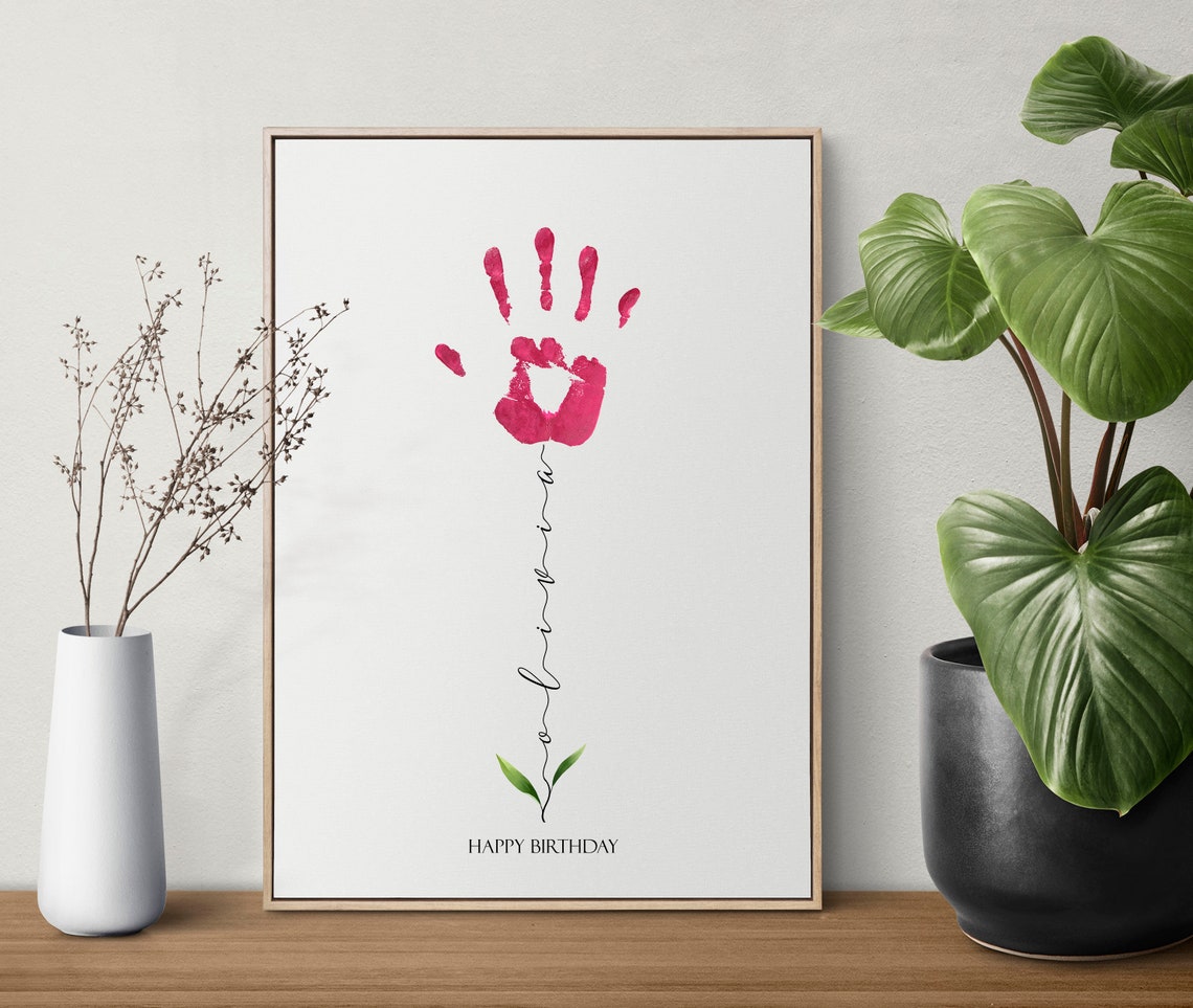 Personalized Mothers Day Gift,diy Mum's Birthday, Baby Keepsake ...