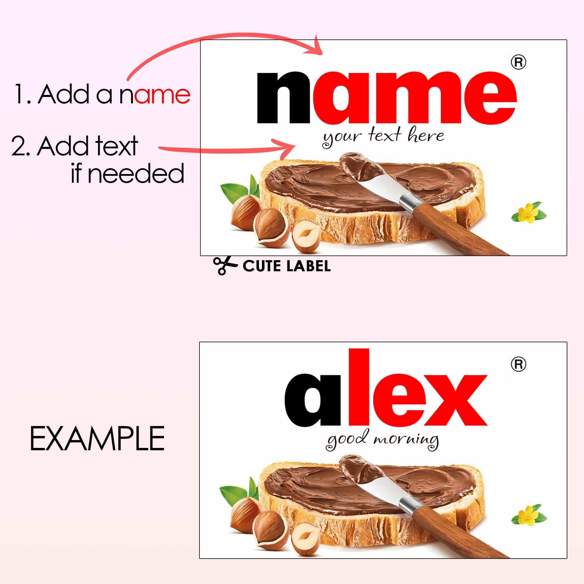 Custom Chocolate Spread Label - Personalized Gift for Birthday - Custom ...