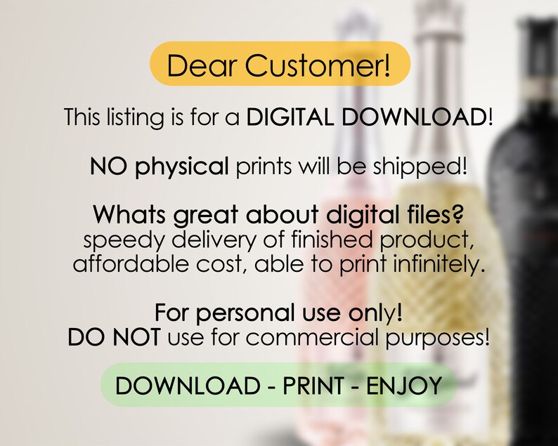 Custom Prosecco Champagne Label, Personalized Sticker on Bottle, Custom ...