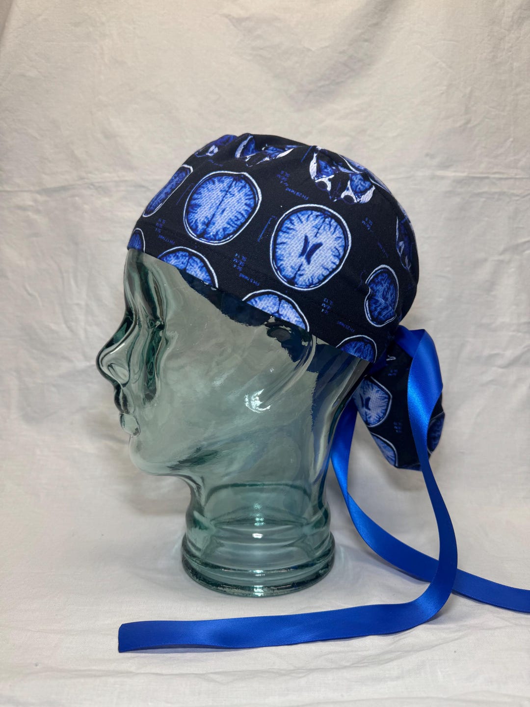 Ponytail Scrub Cap - Brain MRI - Etsy