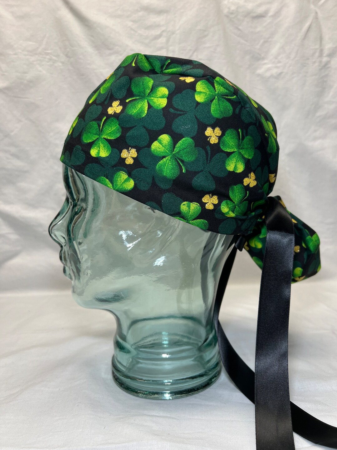 Ponytail Scrub Cap - St. Patrick’s Day - Etsy
