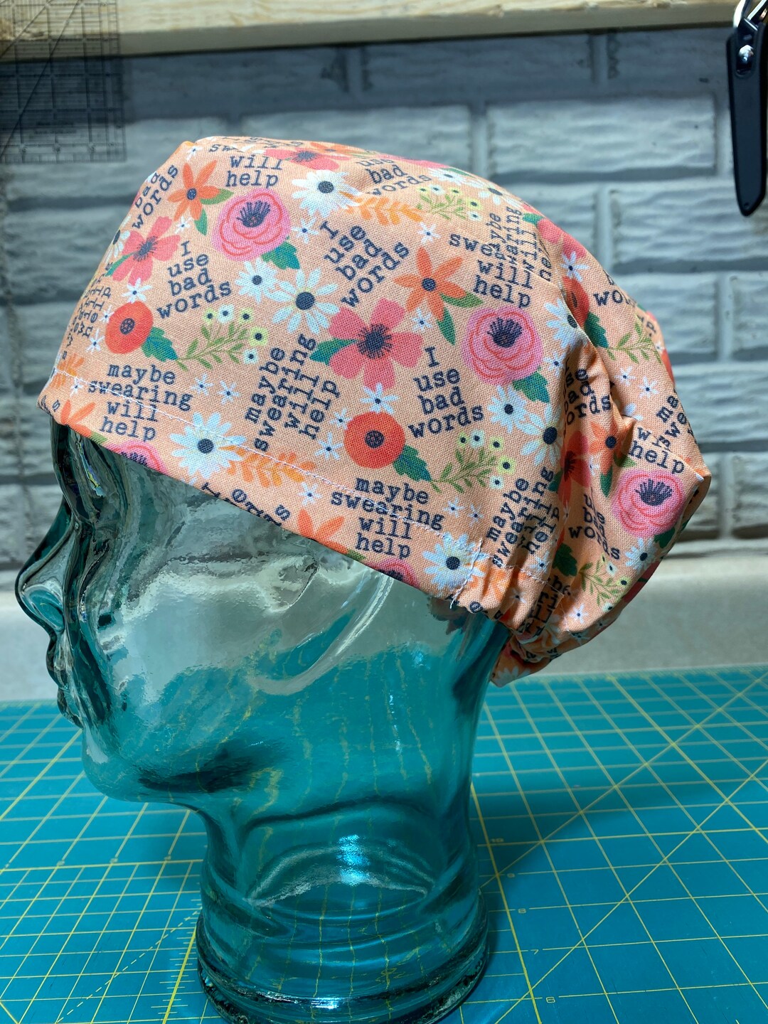 Scrub Cap With Elastic I Use Bad Words, Maybe Swearing Will Help. - Etsy