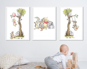 Custom Winnie the Pooh Printable Wall Art - Etsy