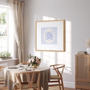 Forget Me Not Wall Art| Blue Floral Printable Art| Vintage Style ...