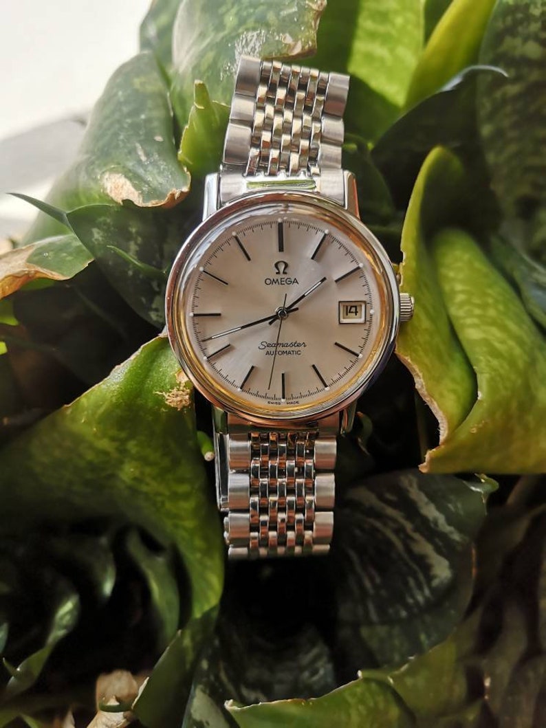 Omega Seamaster Beige Face Watch - Etsy