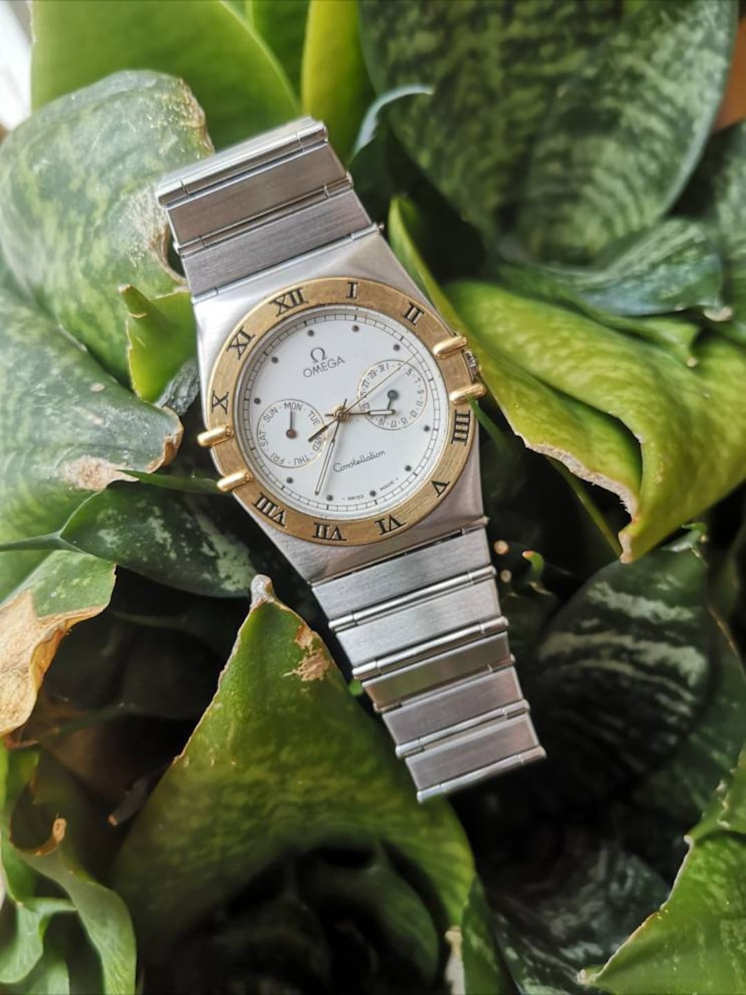 Omega Constellation White Face Watch - Etsy