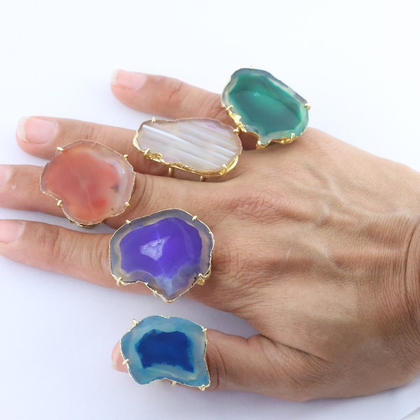 Geode Ring - Etsy
