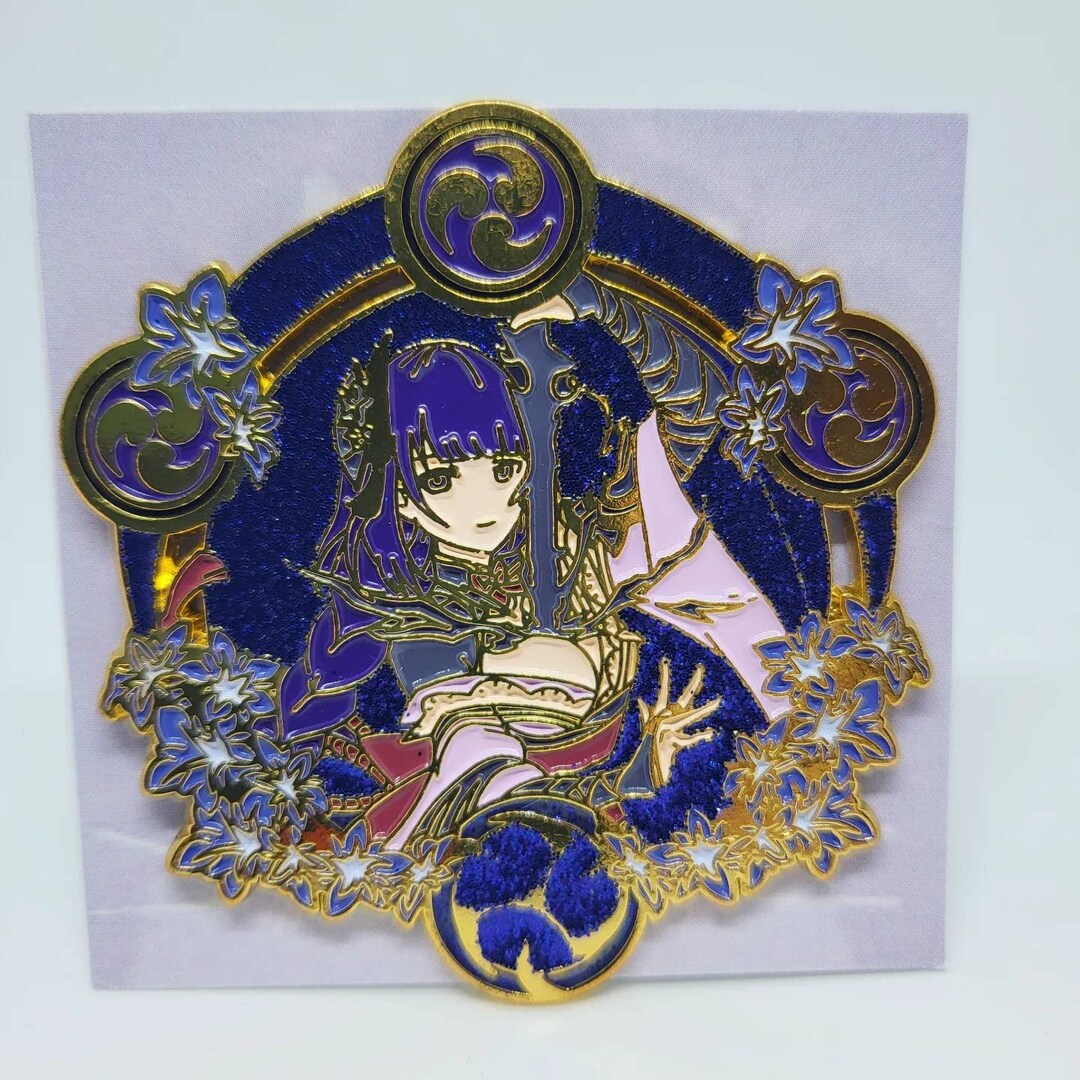 Cute Enamel Genshin Impact Pins Big Pin Genshin Raiden - Etsy