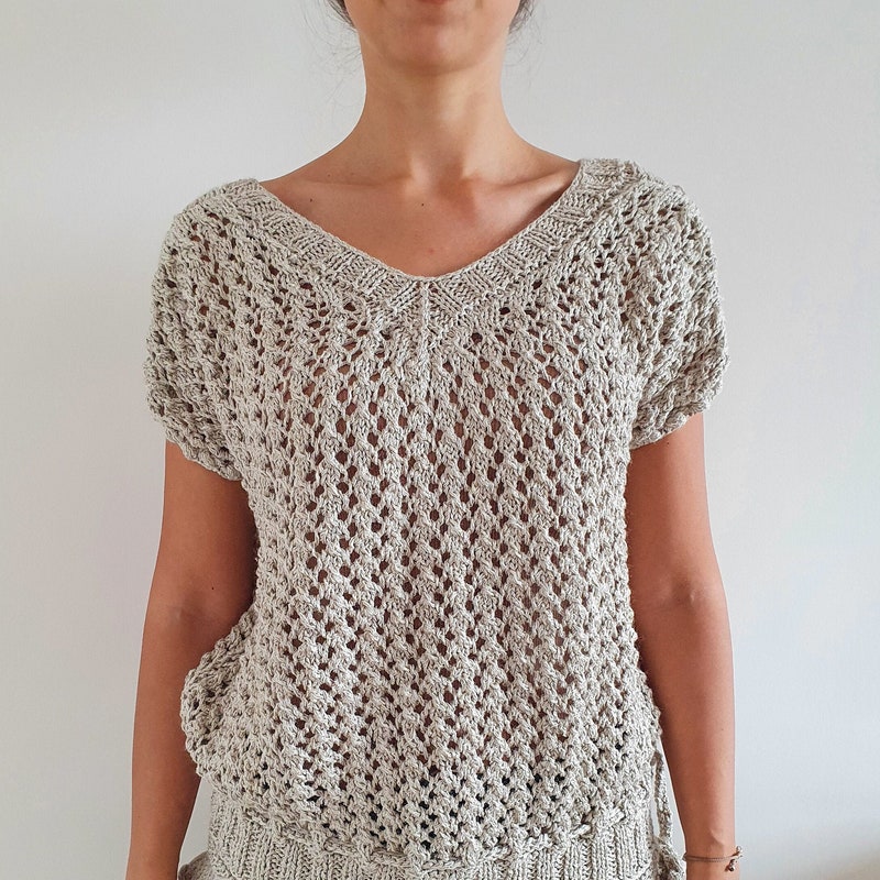 Knit Linen Top - Etsy