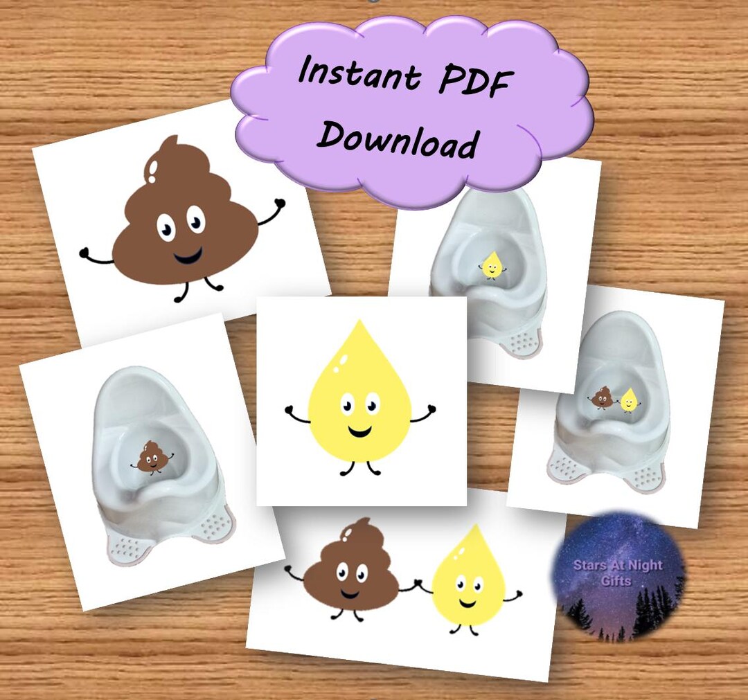Potty Training Flashcards, Prompt Cards - Etsy