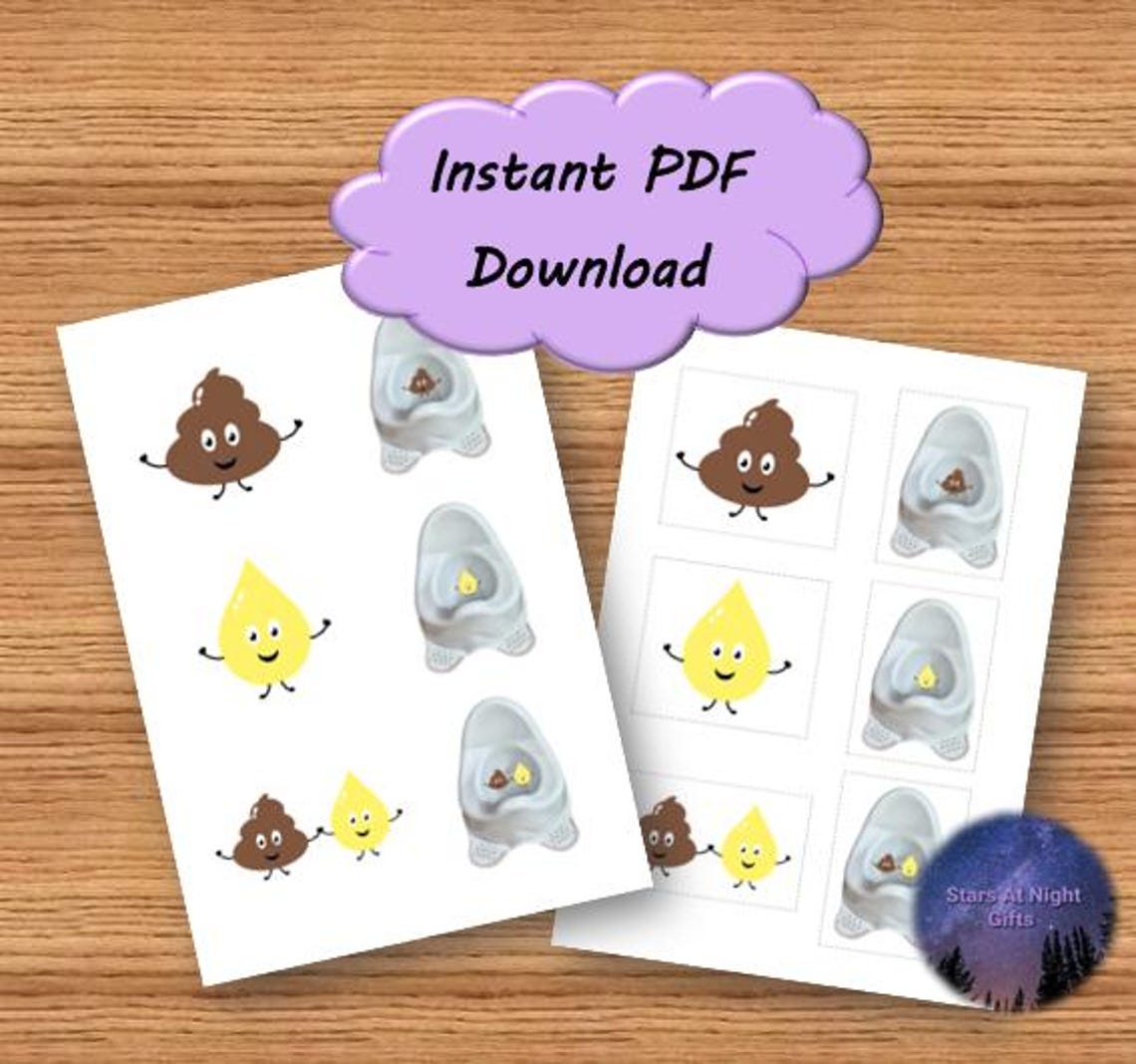Potty Training Flashcards, Prompt Cards - Etsy