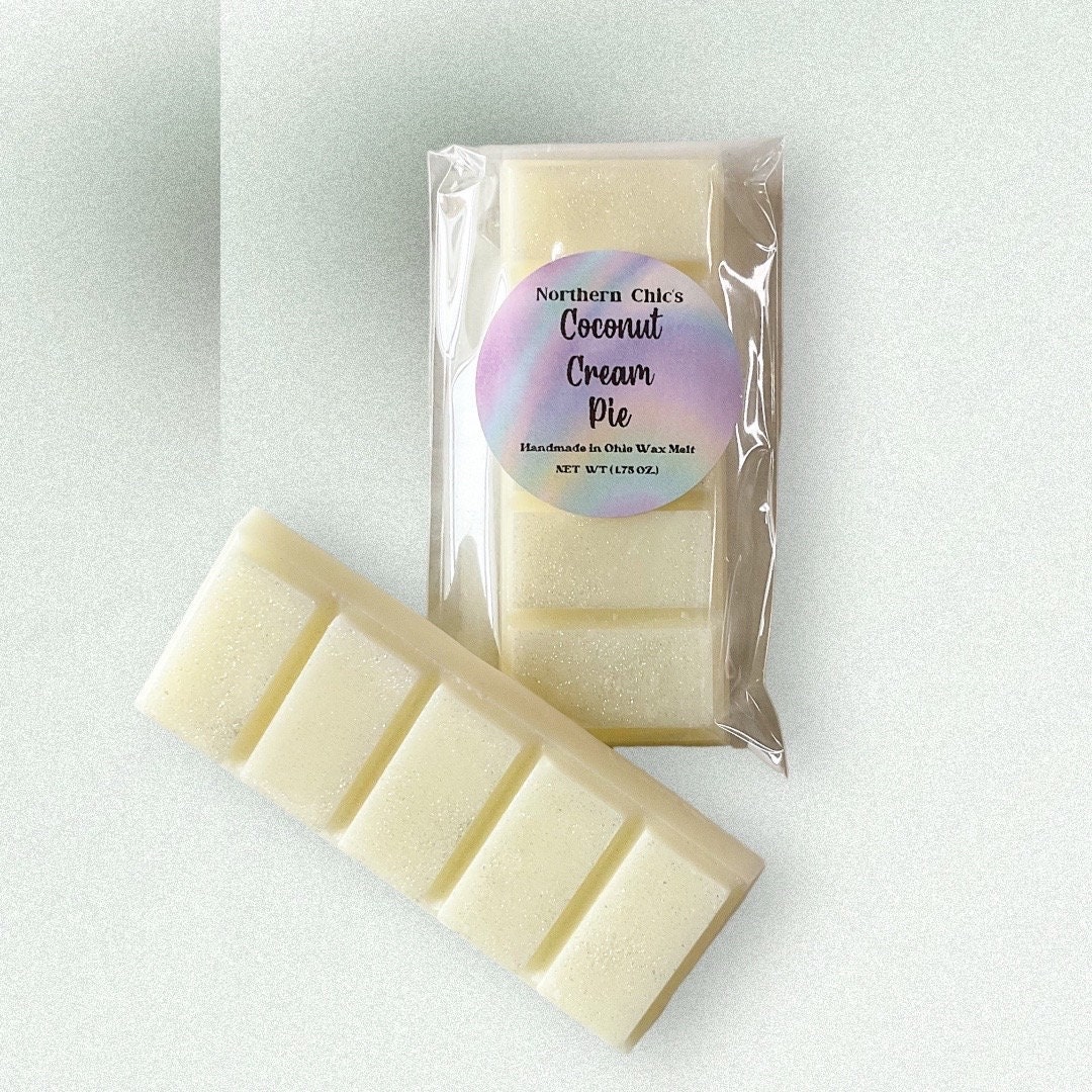 Coconut Cream Pie Snap Bars, Scented Wax Melts for Warmer, Wax Melts ...