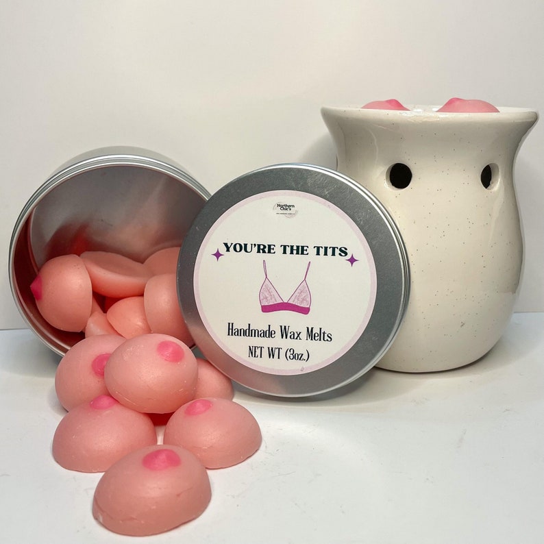 You're the Tits, Sugar Tits, Wax Tart, Wax Melt, Soy, Boob Wax Melt, Gift, Bachelorette, Gag ...
