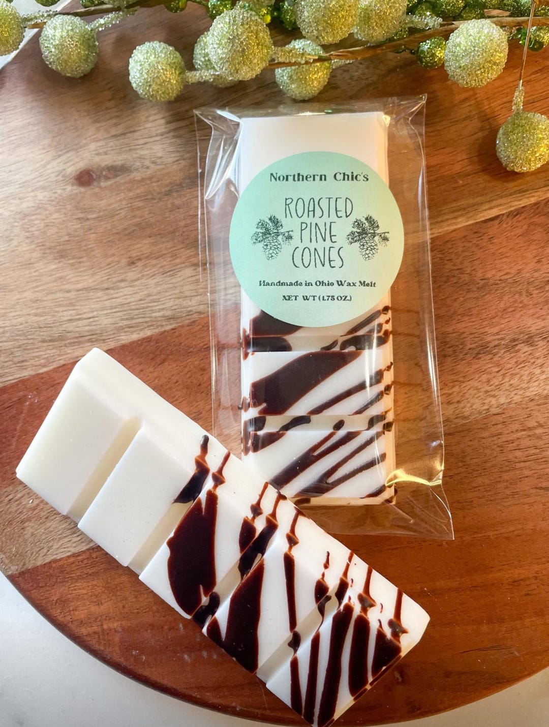 Roasted Pine Cones Snap Bars Wax Melts, Sweet Holiday Snap Bar Melts ...