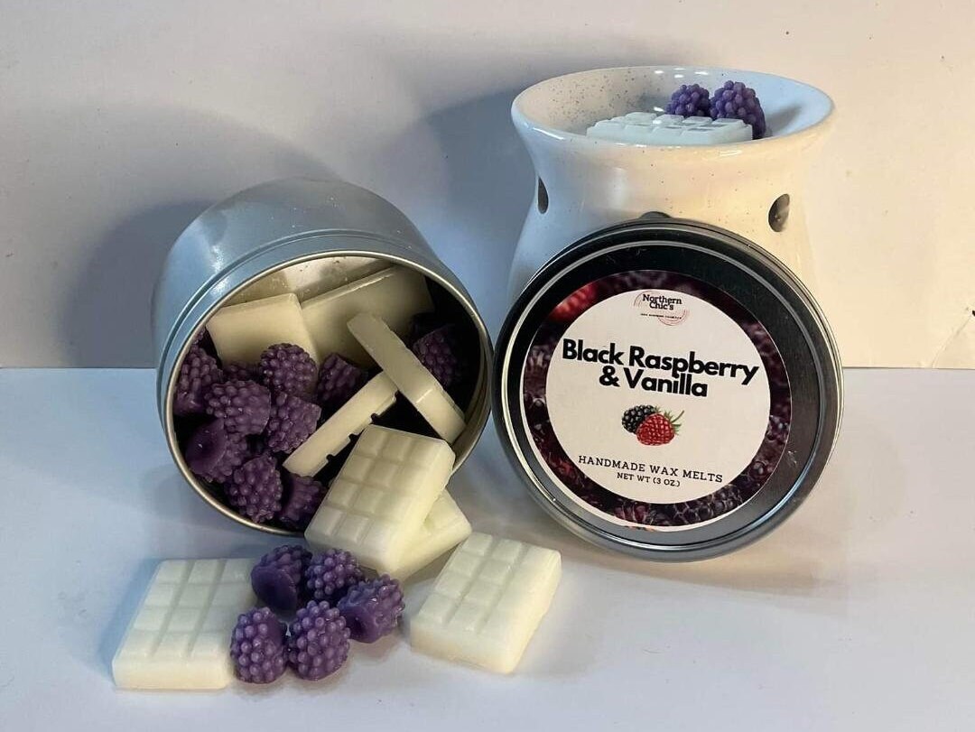 Black Raspberry & Vanilla Wax Melt Novelty Tin / Black - Etsy