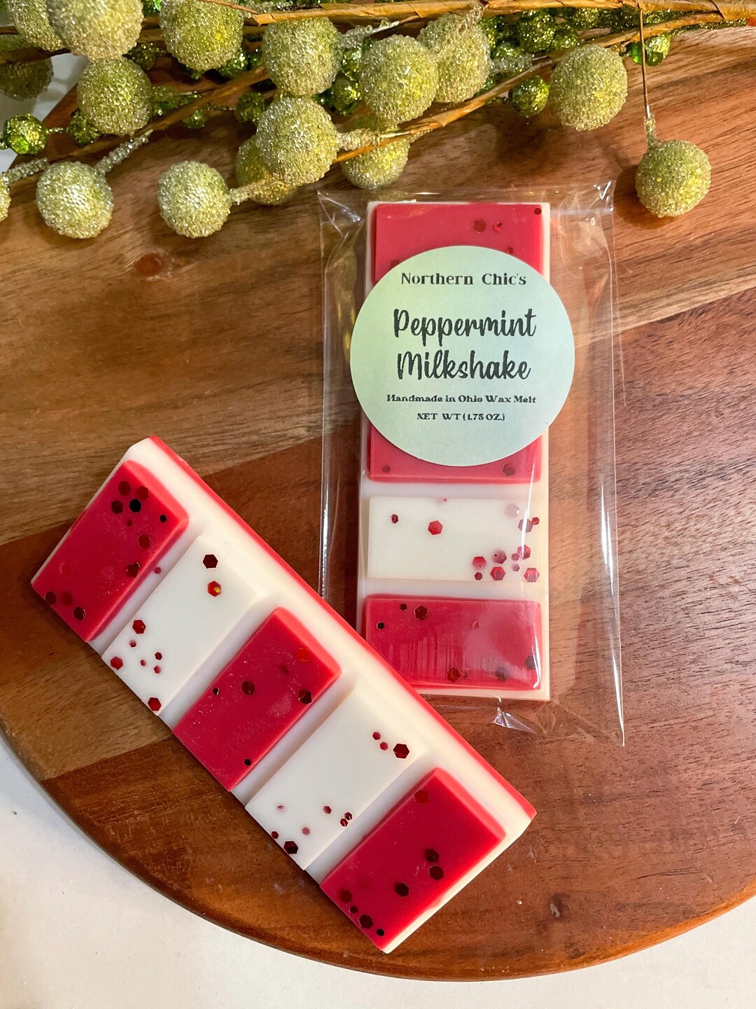 Peppermint Milkshake Wax Snap Bars Wax Melts Holiday Snap Bar Melts for ...