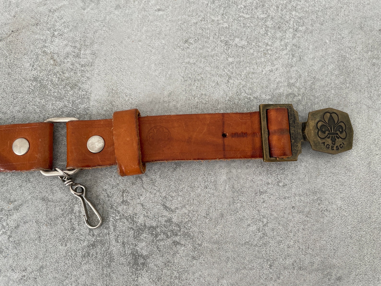 Italian Scouts Leather Uniform Belt - Etsy