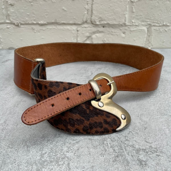 Wide Leopard Belt - Etsy