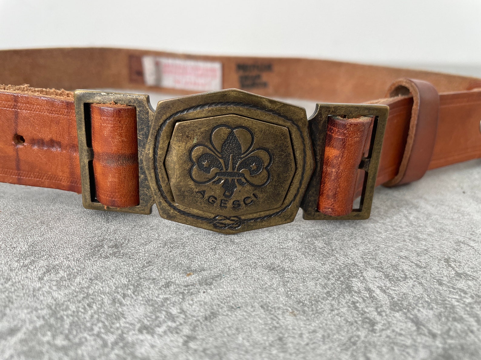 Italian Scouts Leather Uniform Belt - Etsy
