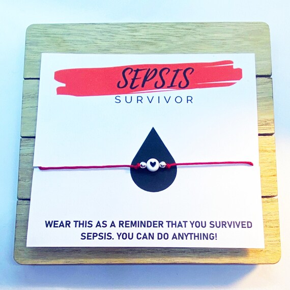 Sepsis Survivor Bracelet Sepsis Awareness Bracelet Sepsis - Etsy