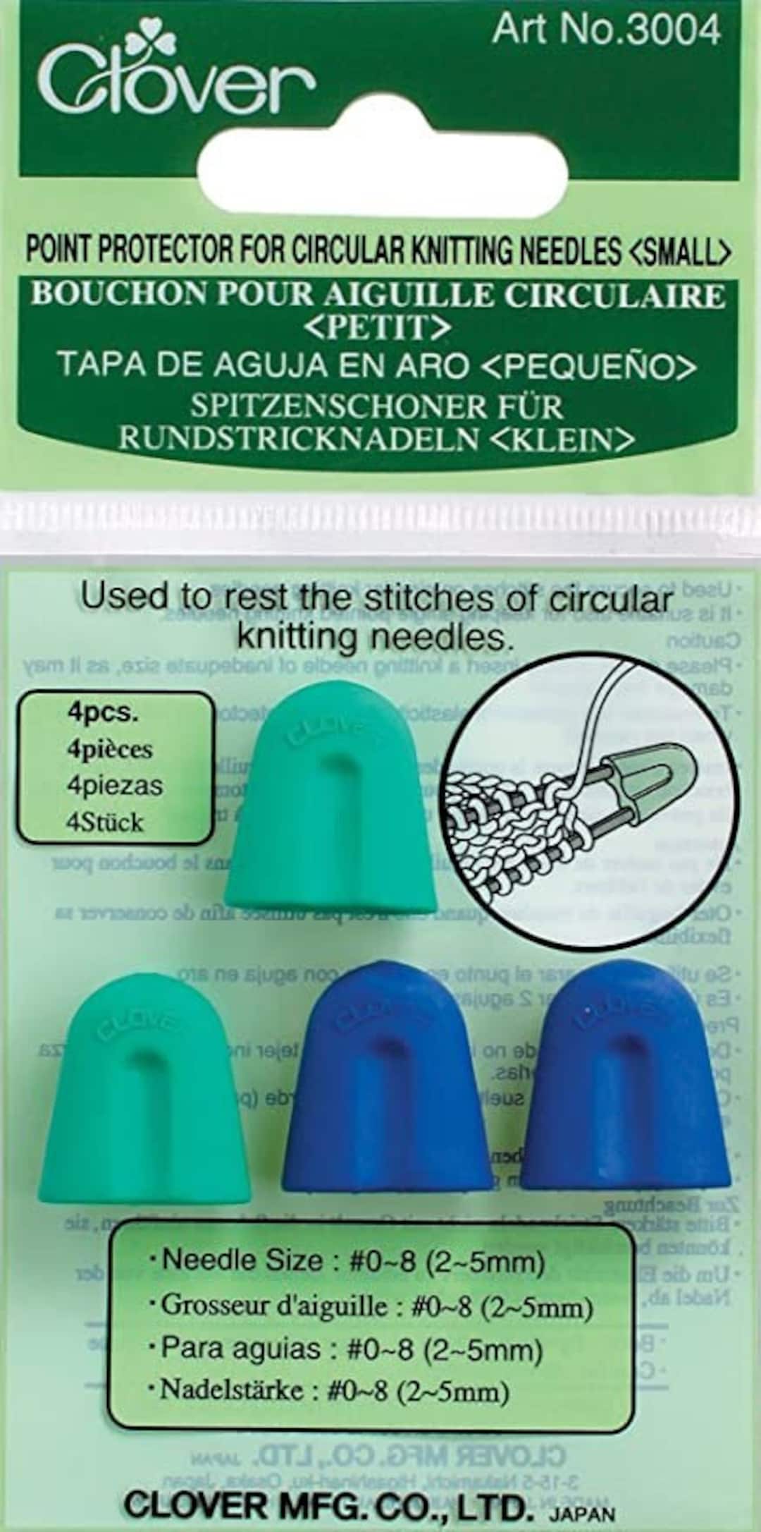 Clover Small or Large Circular Knitting Needles Point Protectors - Etsy