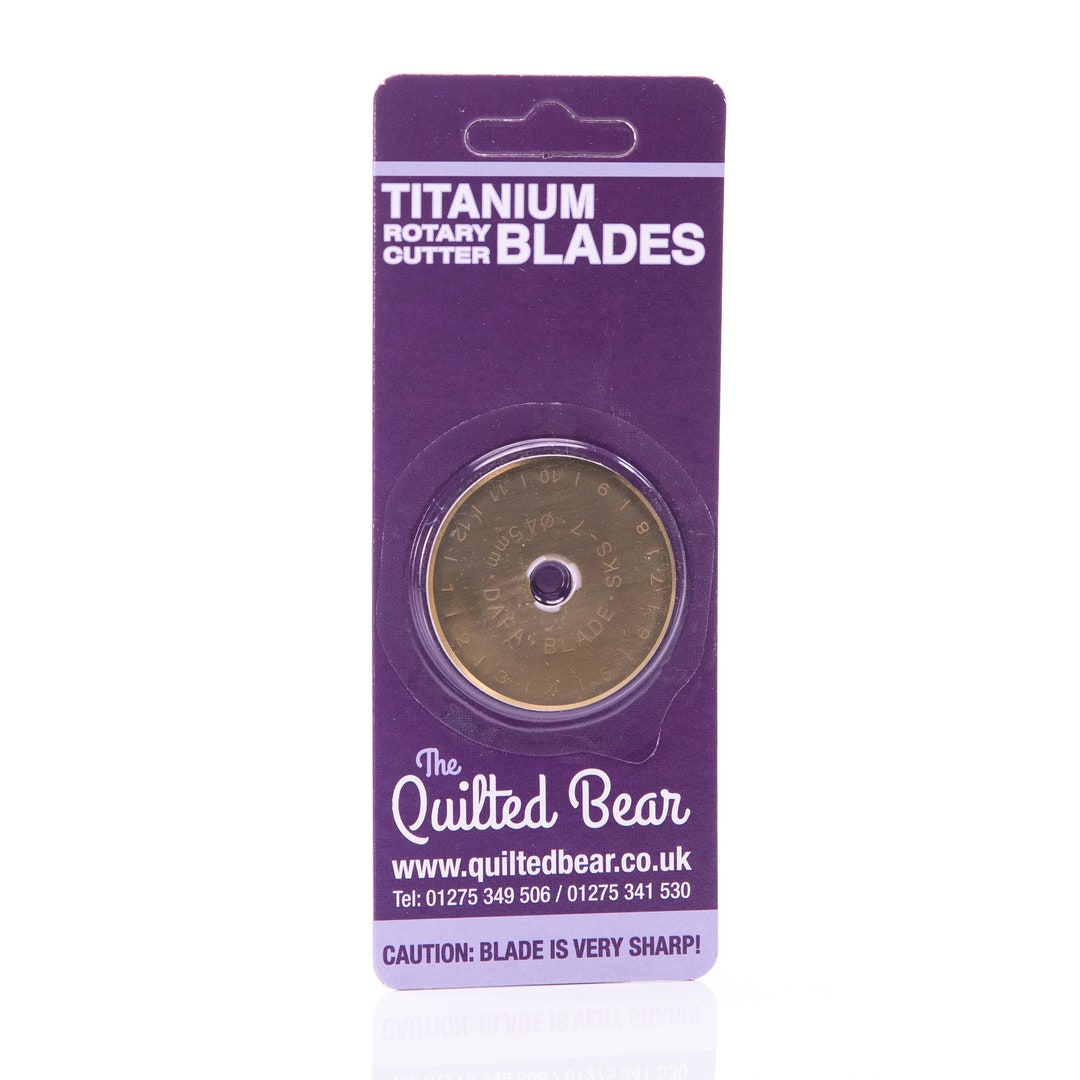 The Quilted Bear Titanium Rotary Blades 28mm or 45mm- Precise Cutting ...