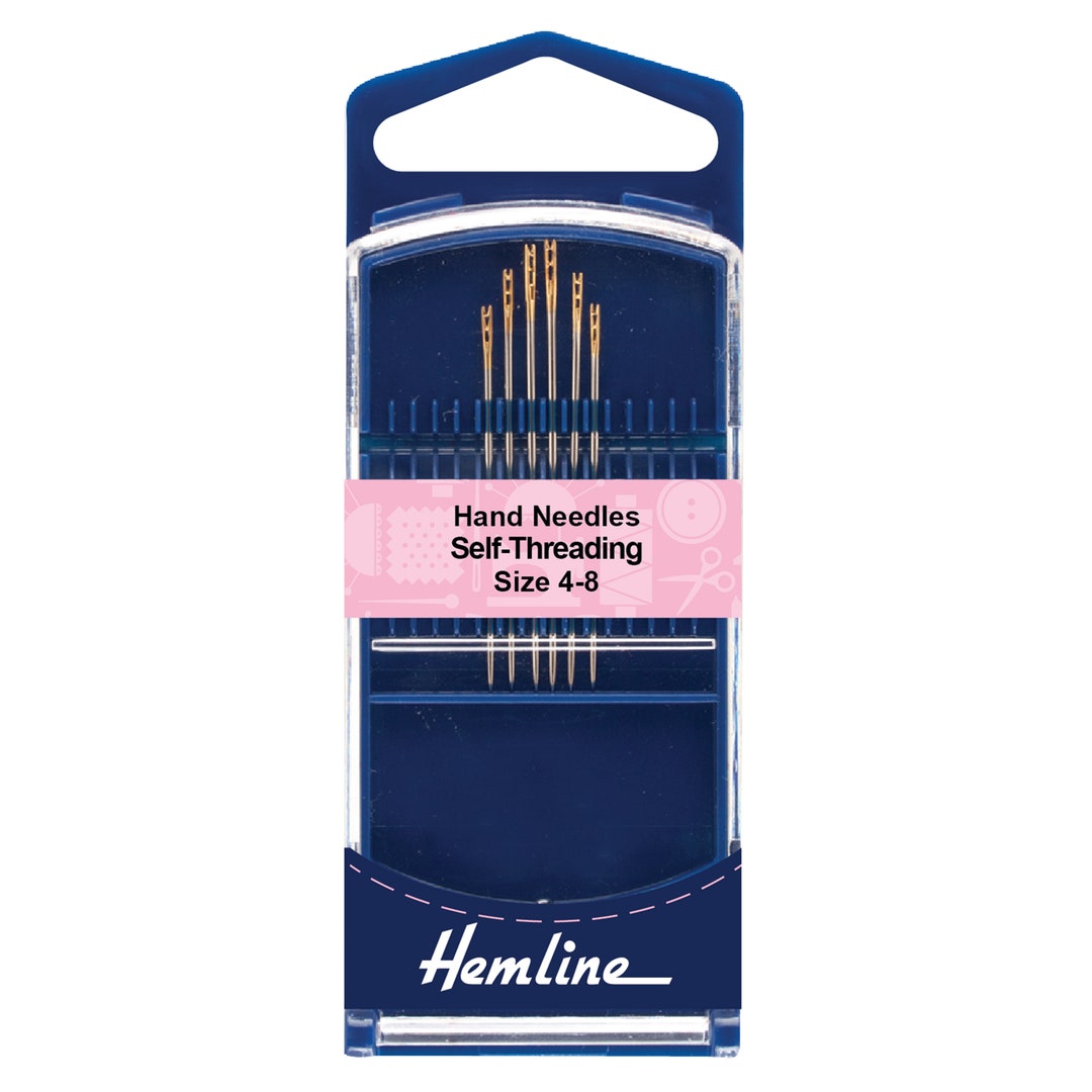 Hemline Hand Sewing Premium Gold Eye Self Threading Needles 4 - 8 - Etsy