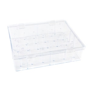 The Quilted Bear 30 Spool Thread Box - Stackable Strong Acrylic Plastic ...