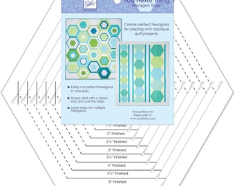 Hexagon Template June Tailor You Hexie Thing Hexagon Quilt Ruler - Etsy