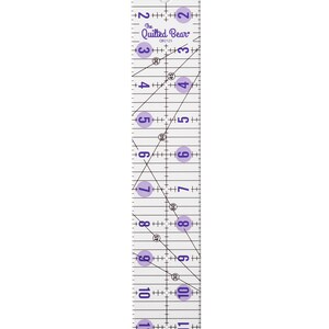 The Quilted Bear Quilting Rulers - Transparent Acrylic Non Slip ...