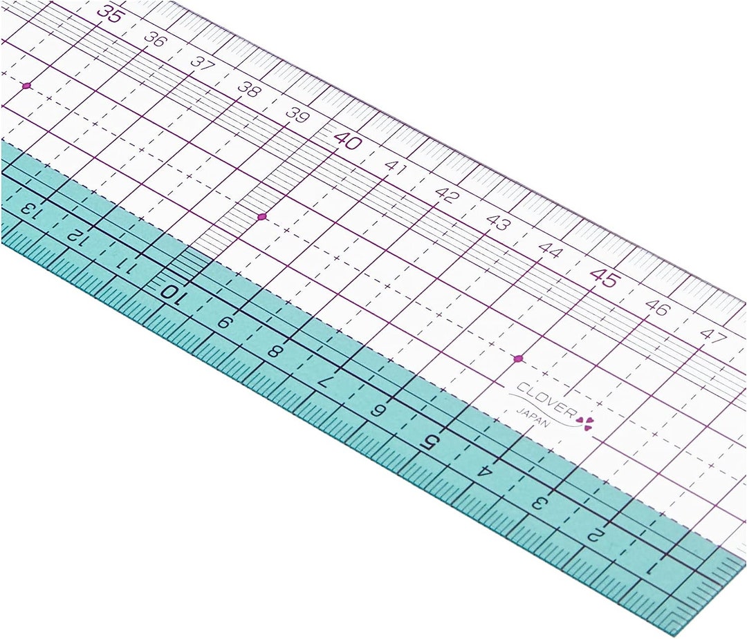 Clover Sewing/quilting Metric Graphic Ruler, Flexible, 30 Cm or 50cm - Etsy