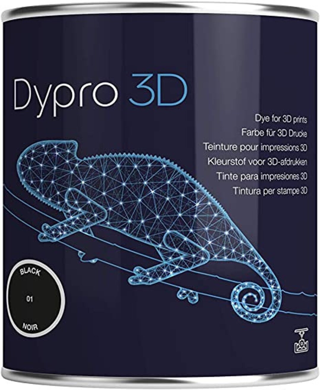 Dypro 3D Professional Hand and Machine Fabric Dye 500g Tin - Black - Etsy