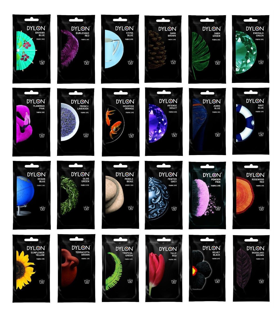 Dylon Hand Dye 50g - Full Range of Colours Available! Cheapest Prices Around! - Etsy