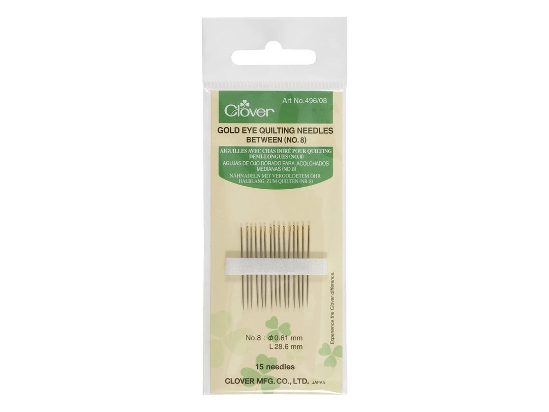 Clover Gold Eye Applique Needles, Available in Sizes 9, 10 or 12 - Etsy