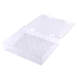 The Quilted Bear 50 Spool Thread Box Stackable Strong Acrylic Plastic ...