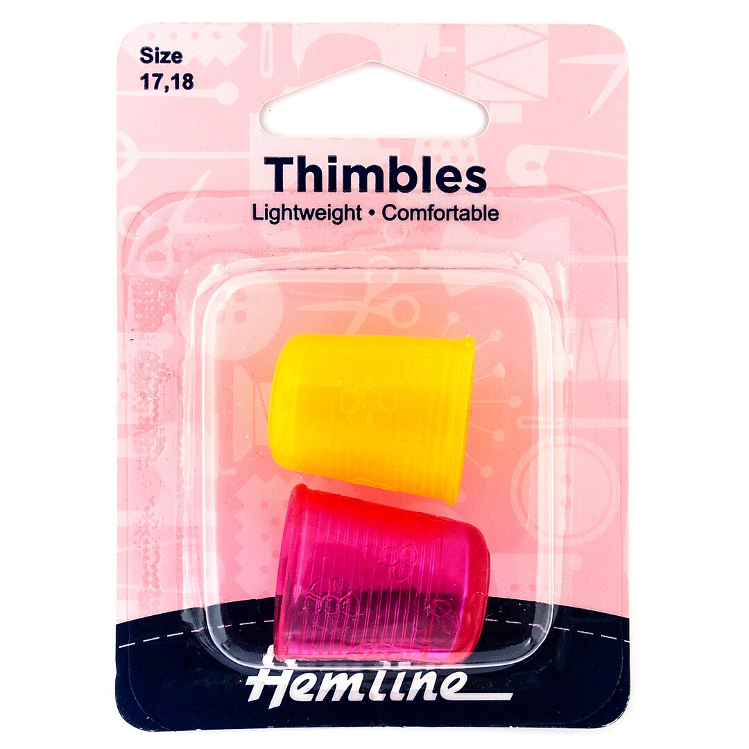 Hemline Yellow and Pink Thimble Pack Assorted Sizes - Etsy