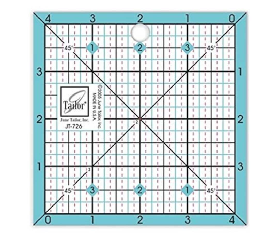 June Tailor 4.5 Square Quilting Ruler - Etsy