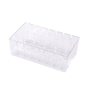 The Quilted Bear 19 Spool Thread Box Stackable Strong Acrylic Plastic ...