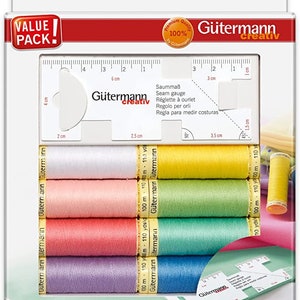 Gütermann Creativ Sewing Thread Set With 8 Spools Sew-all Thread 100 M ...