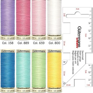 Gütermann Creativ Sewing Thread Set With 8 Spools Sew-all Thread 100 M ...