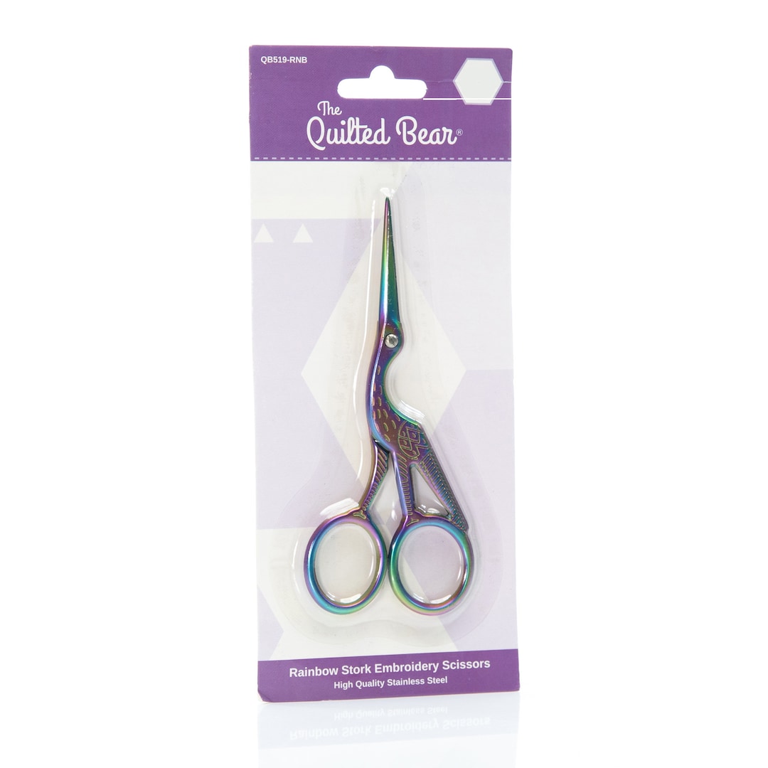 The Quilted Bear Embroidery Scissors - Precision Rainbow Stork ...