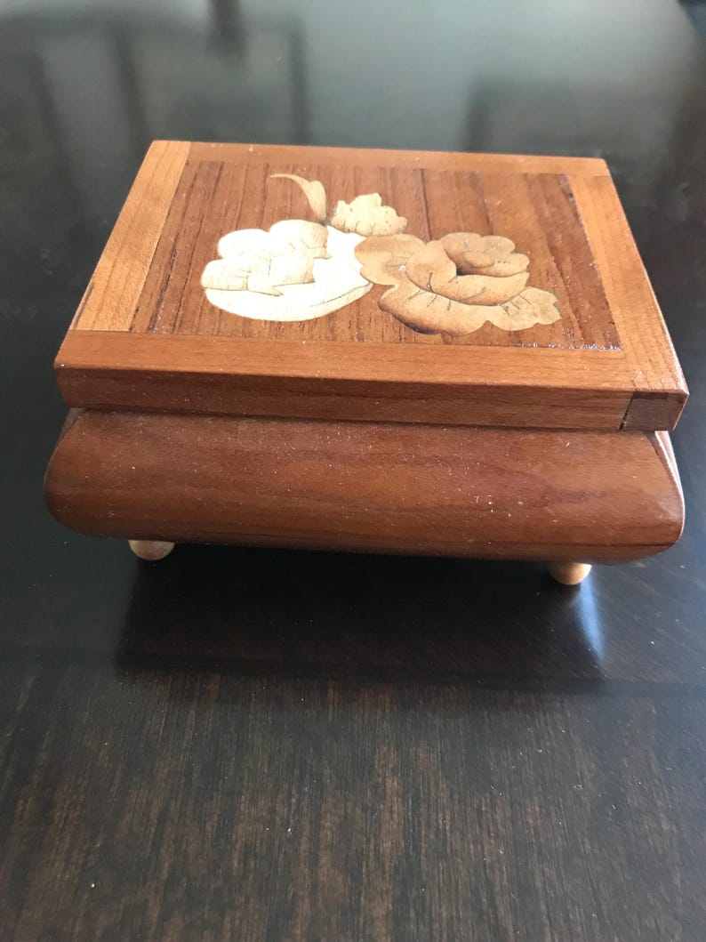 Italian Marquetry Music Box - Etsy